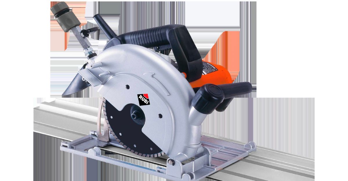 De TC-180 cirkelzaag - compact tuintegels zagen